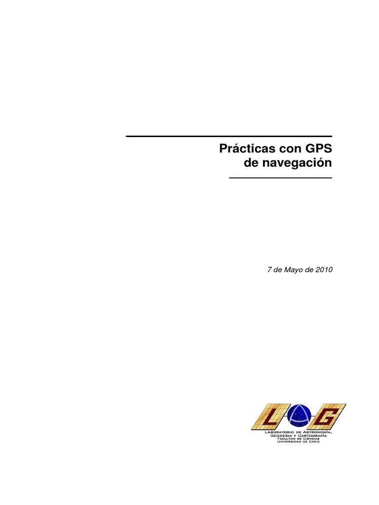 Practicas Con GPS de Navegacion | PDF | Sistema de Posicionamiento ...