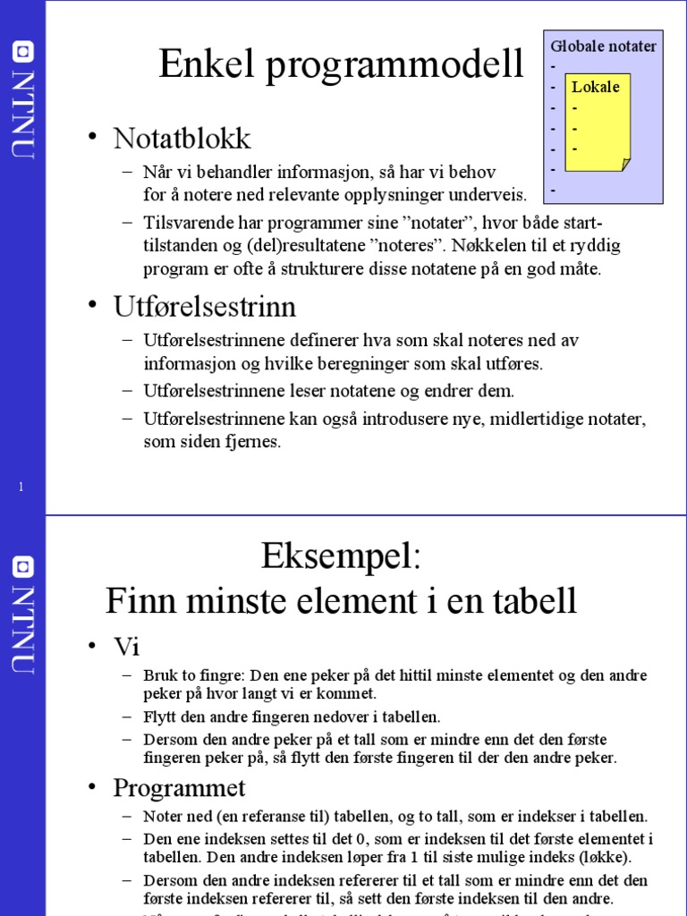 Prosedyreorientert Programmering | PDF