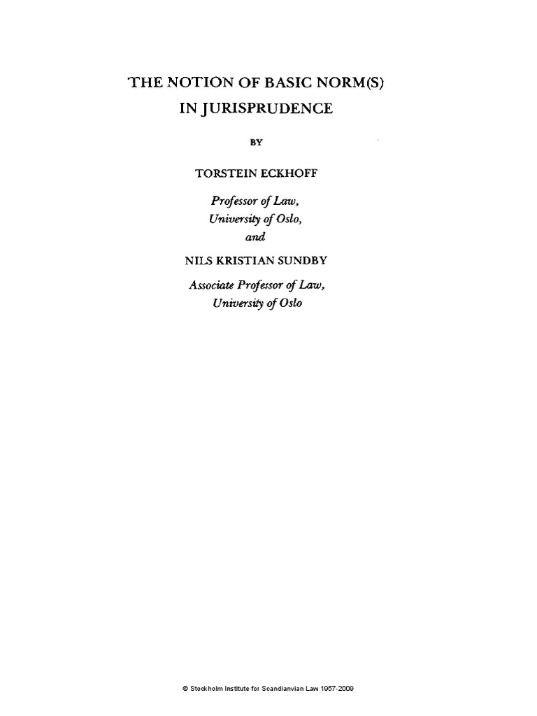 Journal-The Notion of Basic Norms | PDF