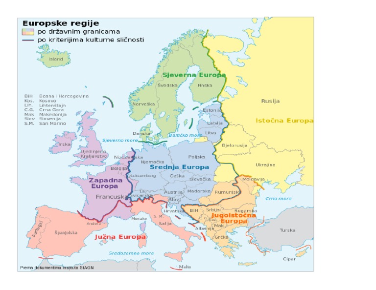 Regije Evrope | PDF
