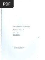 Rivermead Behavioural Memory Test - Third Edition (RBMT-3) : WWW ...