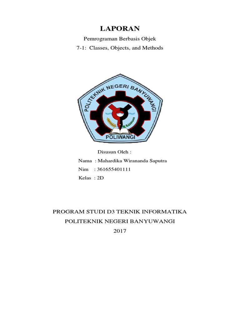 Pemrograman Berbasis Objek di Java | PDF | Constructor (Object Oriented ...
