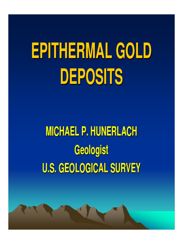 Epithermal Gold PDF | PDF | Minerals | Geology