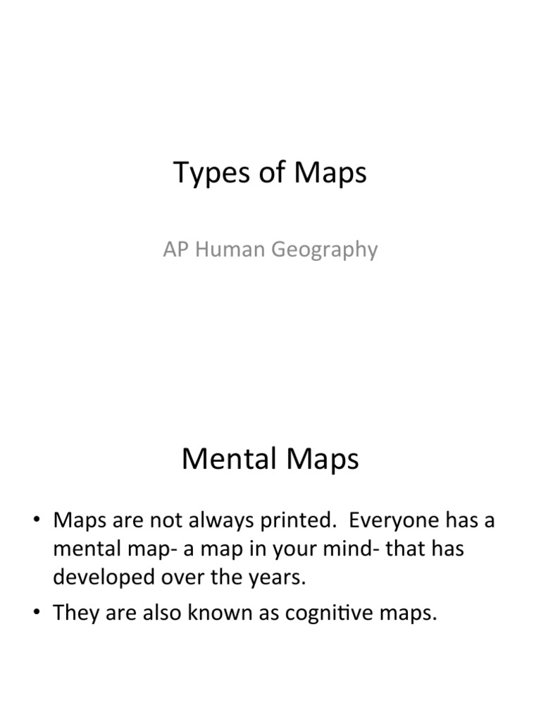 Types of Maps | PDF | Map | Scientific Modeling