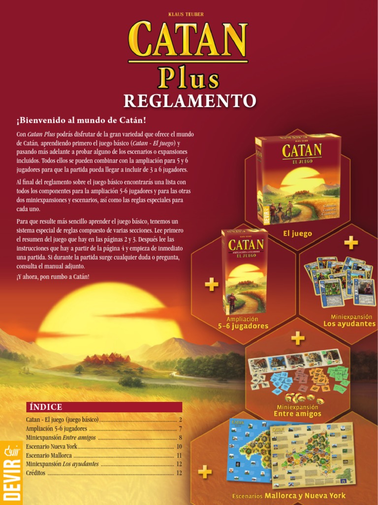 Catan Plus Reglas PDF | PDF | Comercio | Color