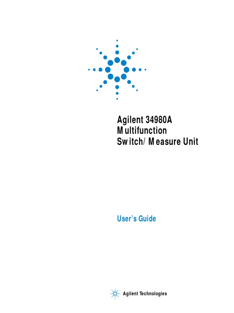 Agilent Technologies, 34980 Multifunction Switch&Measure PDF | PDF ...