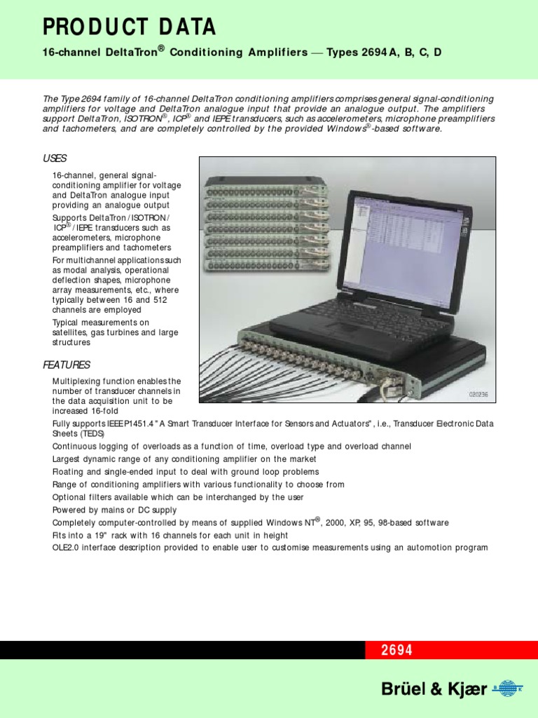 Bruel Kjaer - Type2694-D - 263 - Id-199 PDF | PDF | Component Object ...