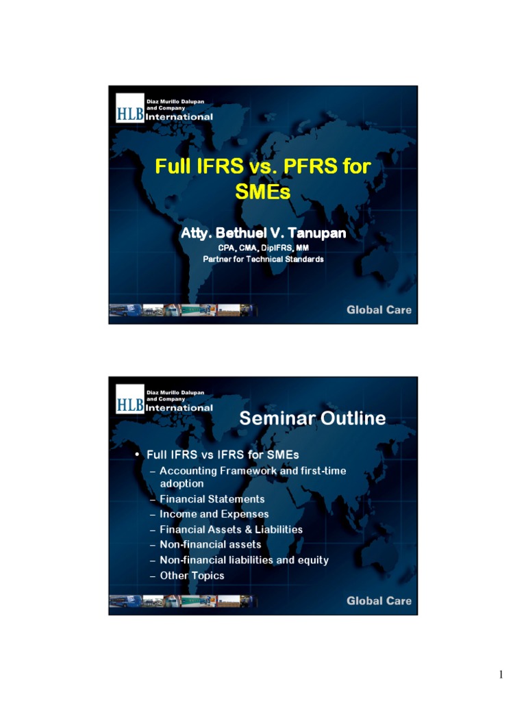 96805097-Full-Pfrs-vs-Pfrs-for-Smes.pdf | International Financial Reporting Standards | Depreciation