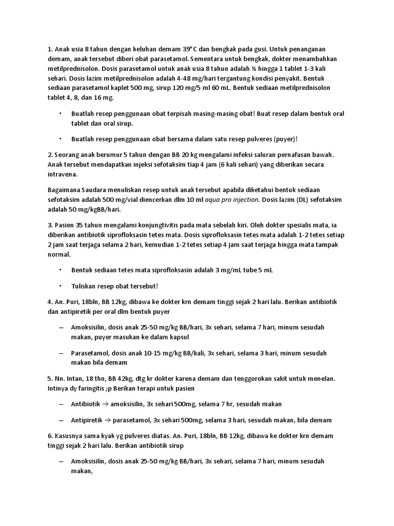 Latihan Resep. | PDF