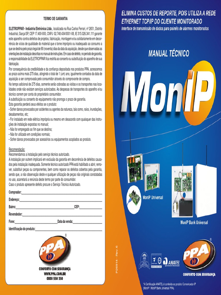 Manual de Instrucoes Monip Rev6 PDF | PDF | Endereço de IP | Sistema de ...