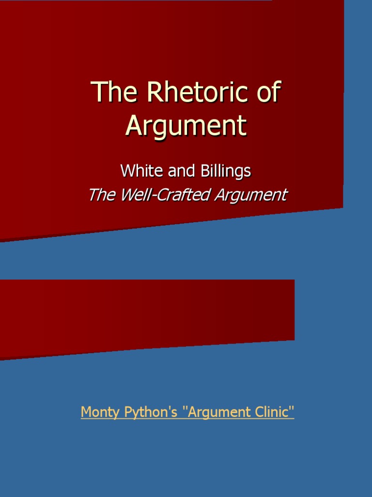The Rhetoric of Argument 2 | PDF | Argument | Audience
