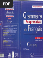 Grammaire Progressive Du Français Niveau Intermédiaire - Avec 600 ...