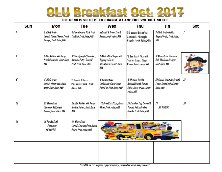 Oct English Breakfast 2017 | PDF