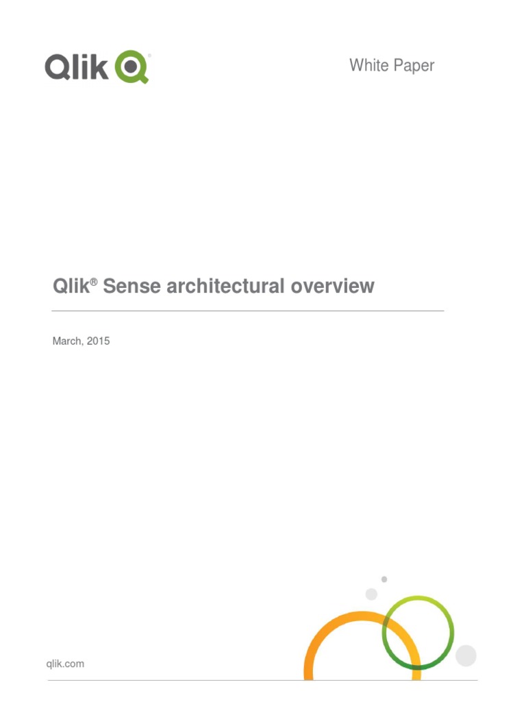 WP Qlik Sense Architectural Overview en | PDF | Proxy Server | Application Programming Interface