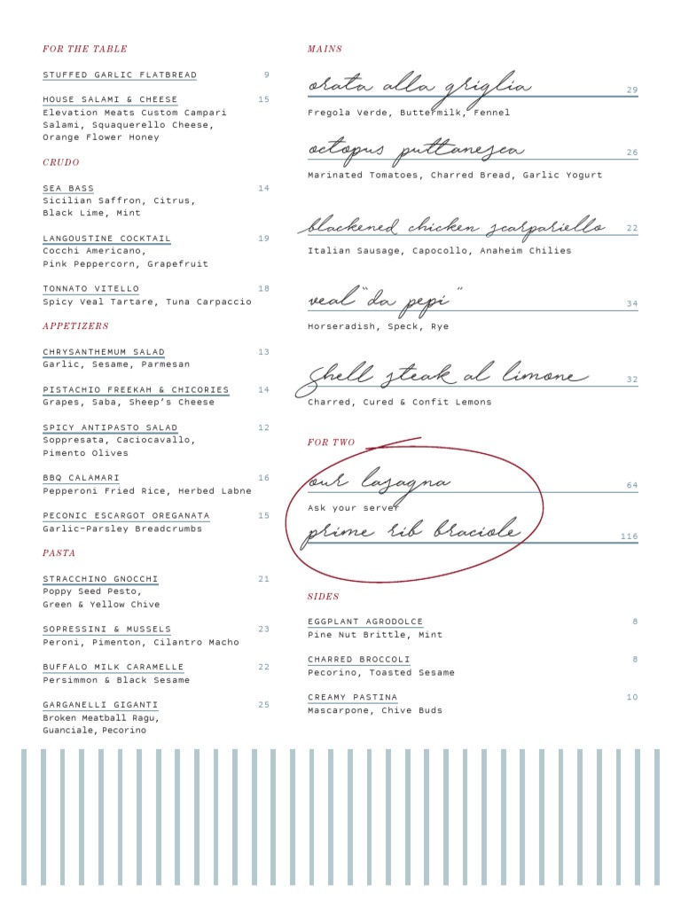 Don Angie Menu | PDF