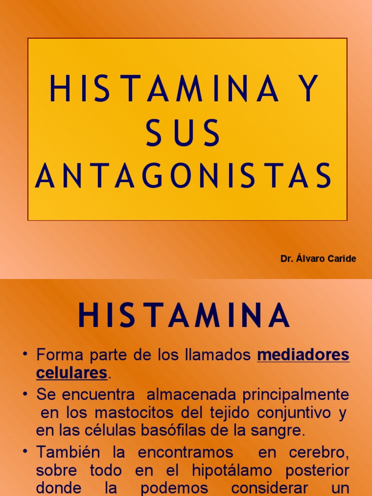 Histamina y Sus Antagonistas | Anatomía animal | Medicina clínica