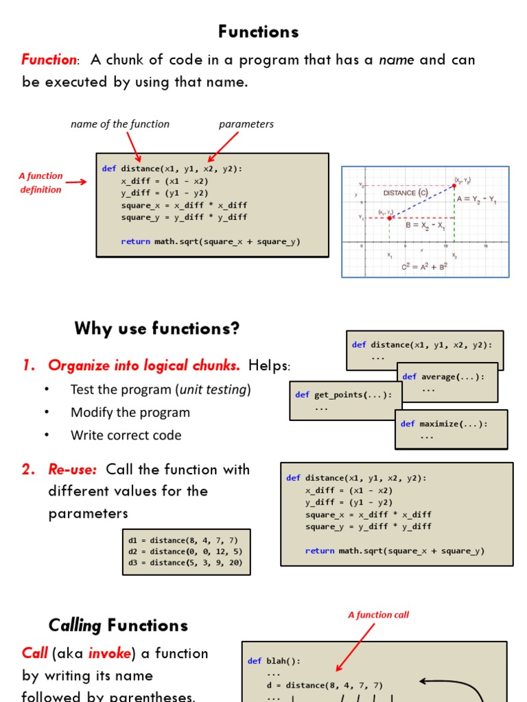 Calling Functions | PDF | Parameter (Computer Programming) | Subroutine