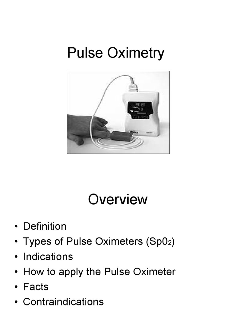 Pulse Oximetry v2 | PDF | Clinical Medicine | Cardiovascular System