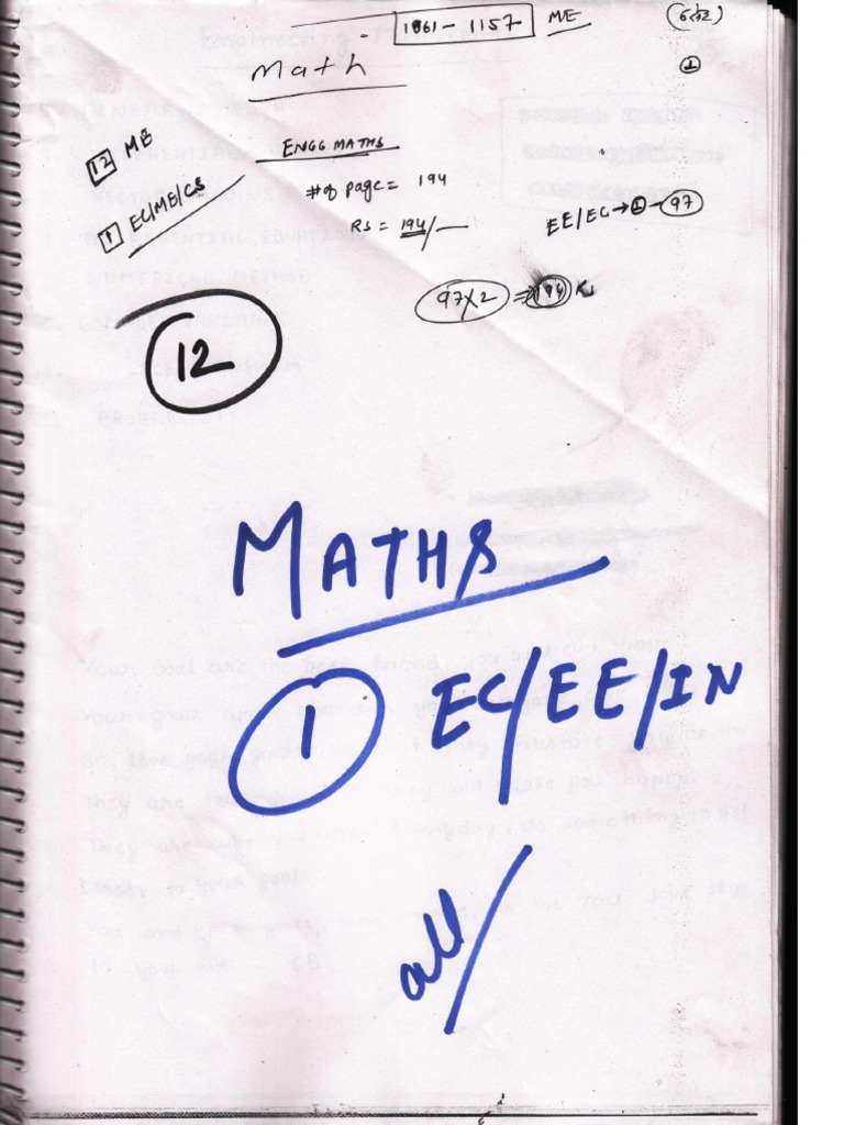 GATE Mathematics (By KG Sir For GATE All Branches) | PDF