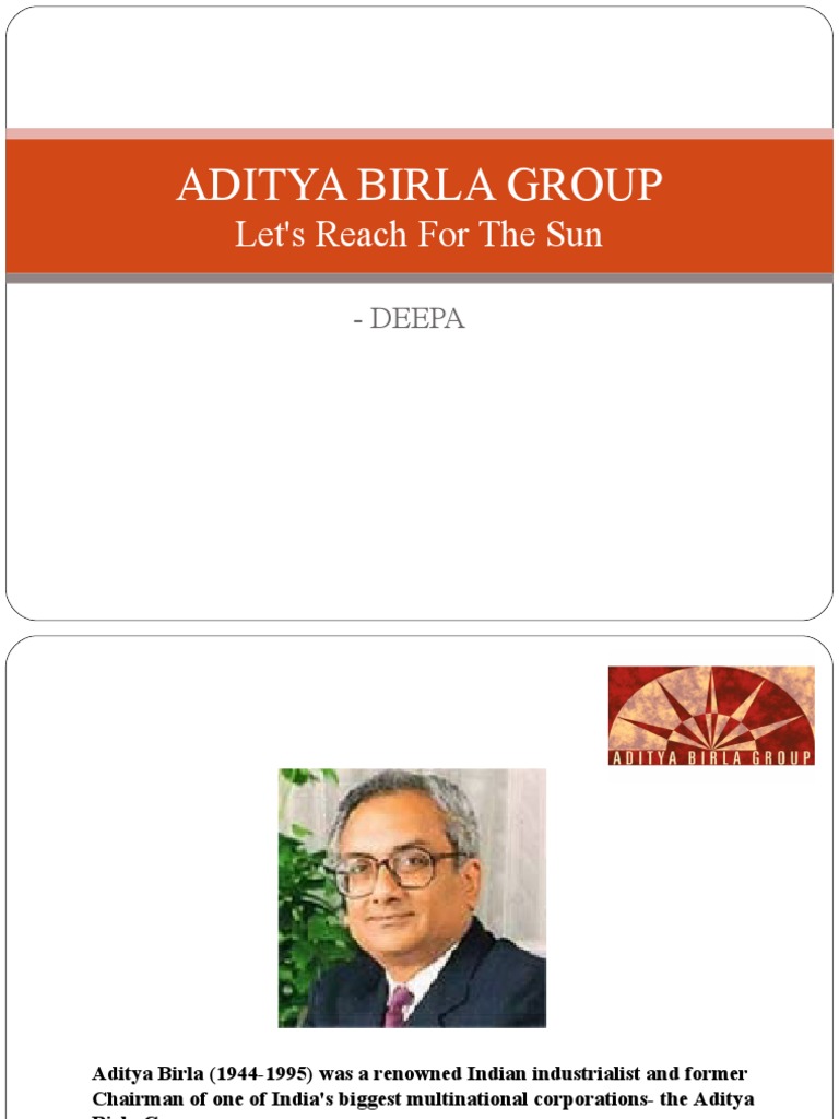 Aditya Birla Group: Let's Reach For The Sun | PDF | Business | Home ...