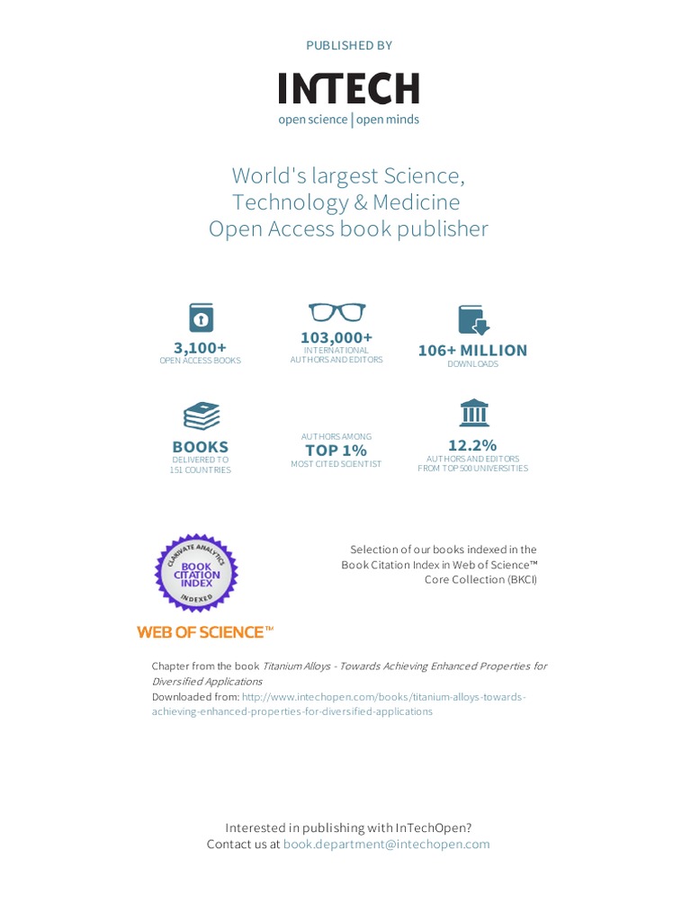 Formation of Alpha Case Mechanism on Titanium Investment Cast Parts ...