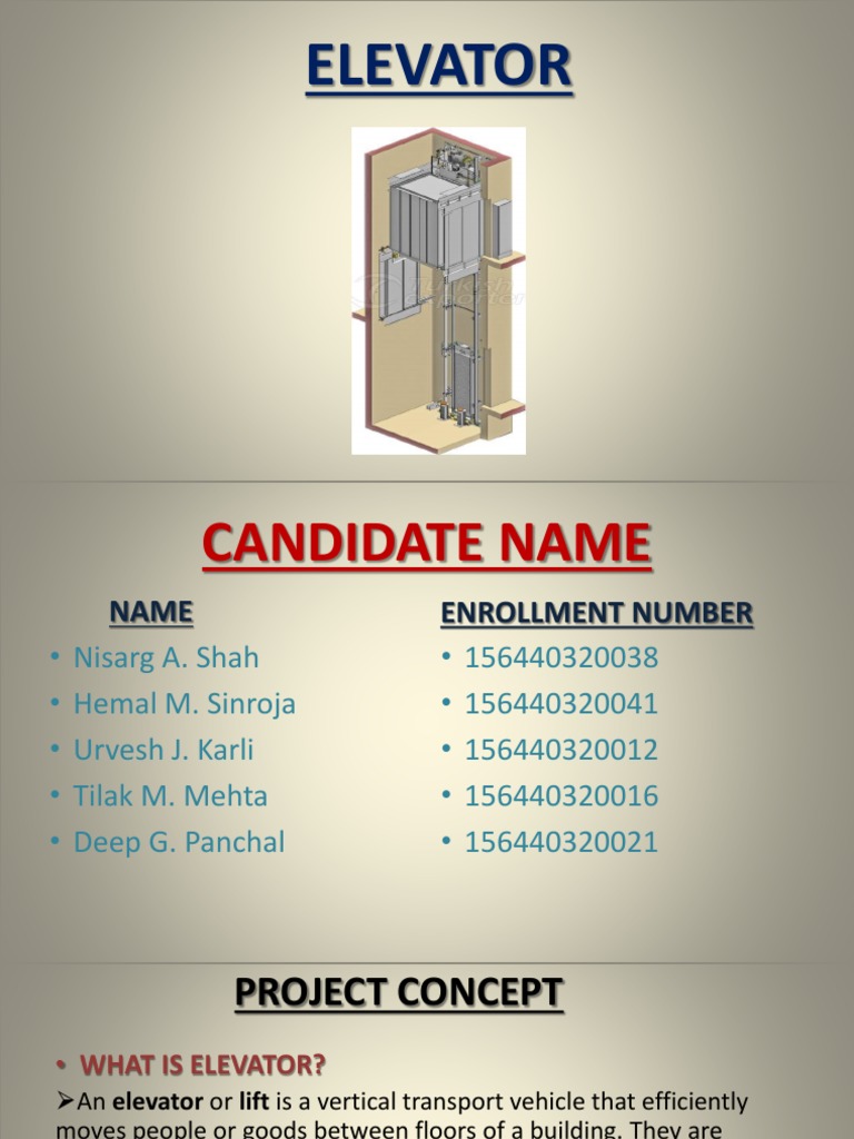 FINAL | PDF | Elevator | Relay