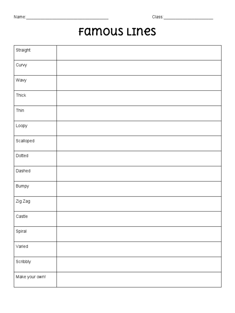 Creative Line Styles for Art Projects | PDF