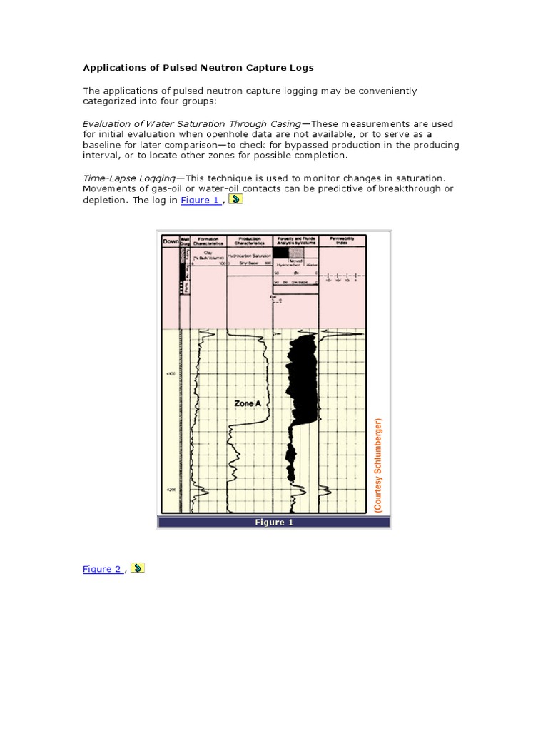 Applications of Pulsed Neutron Capture Logs | PDF | Petroleum Reservoir ...