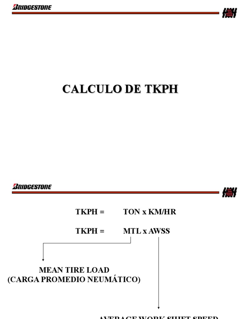 Calculo TKPH | PDF
