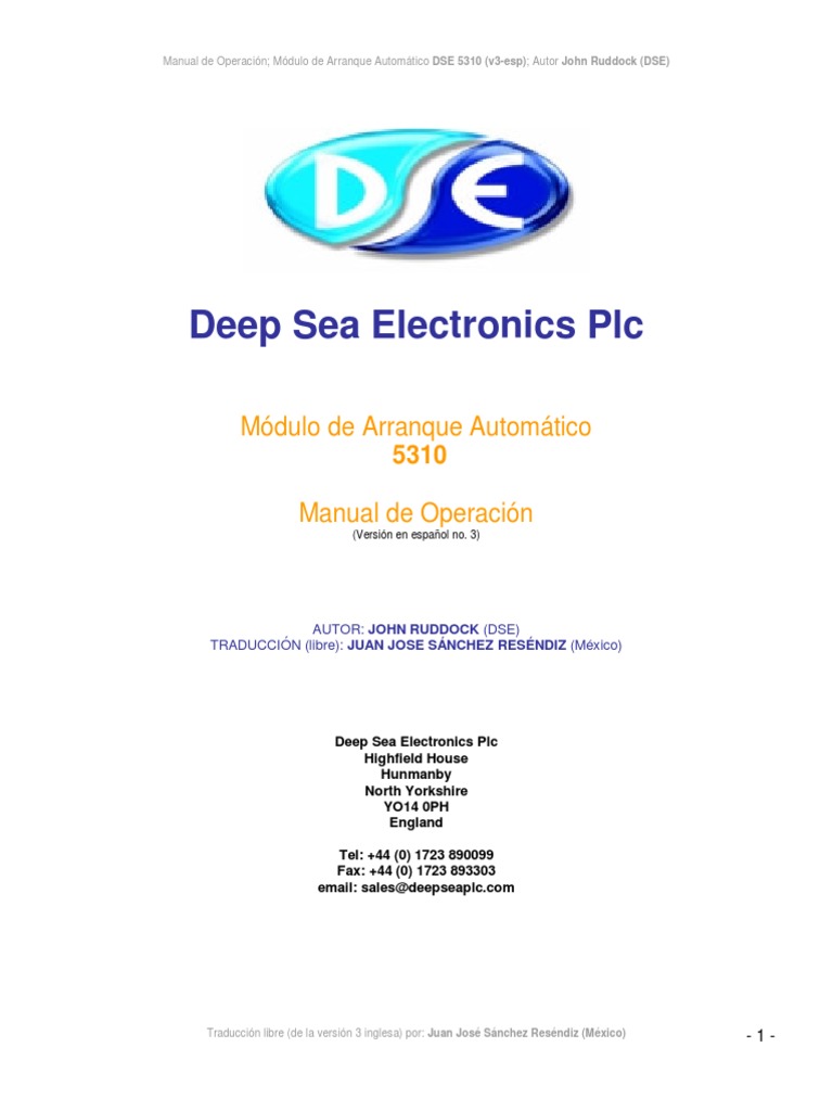 Dse 5310 PDF | PDF | Arranque | Traducciones