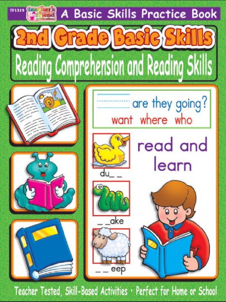2nd Grade Basic Skills Reading Comprehension and Reading Skills 50p PDF ...