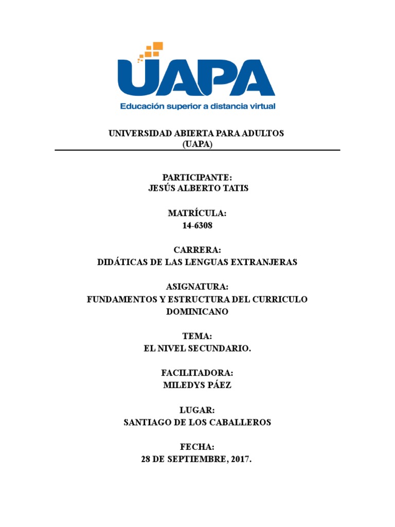 Nivel Secundario (Estructura) | PDF | Educación Secundaria | Educación ...