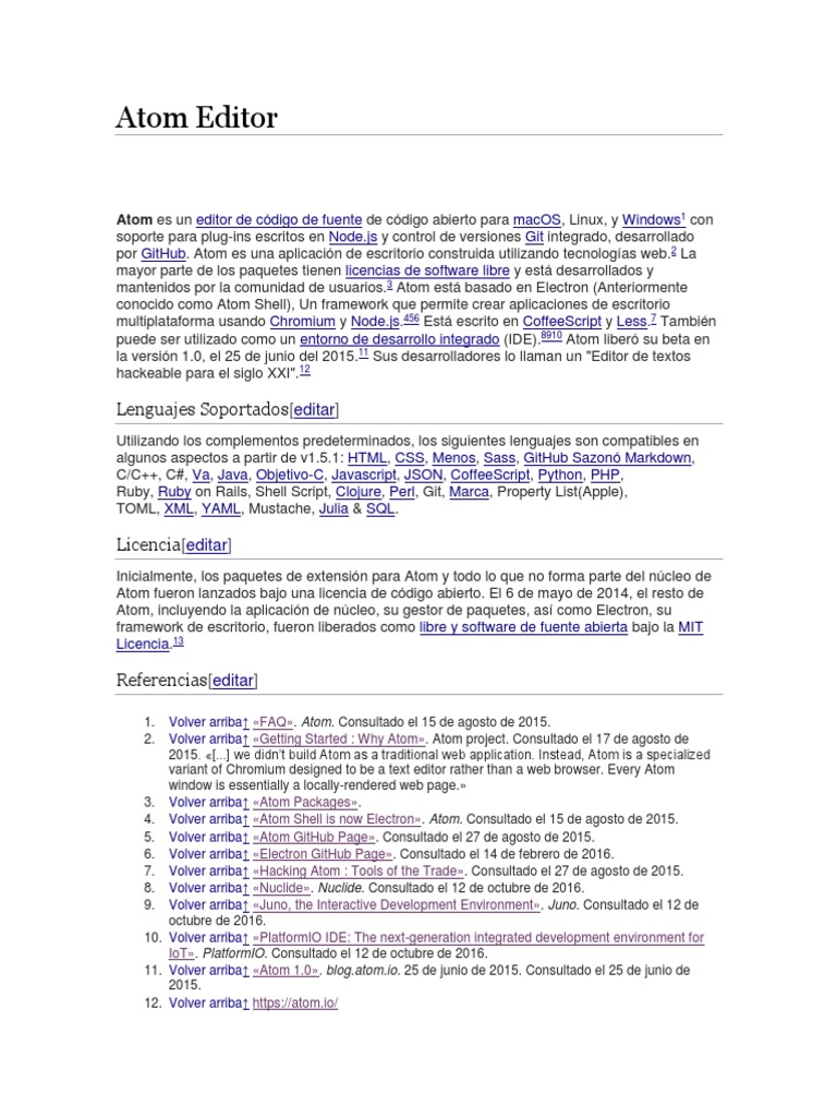 Atom Editor Overview | PDF | Php | Desarrollo de software