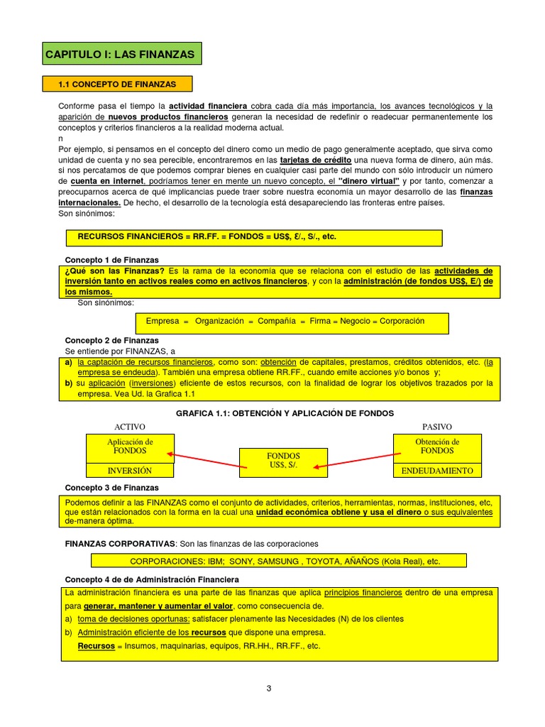 Concepto de Finanzas | Dinero | Economias
