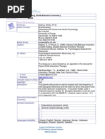 Eyberg-Child Behavior Inventory (Parents) | PDF | Psychometrics ...