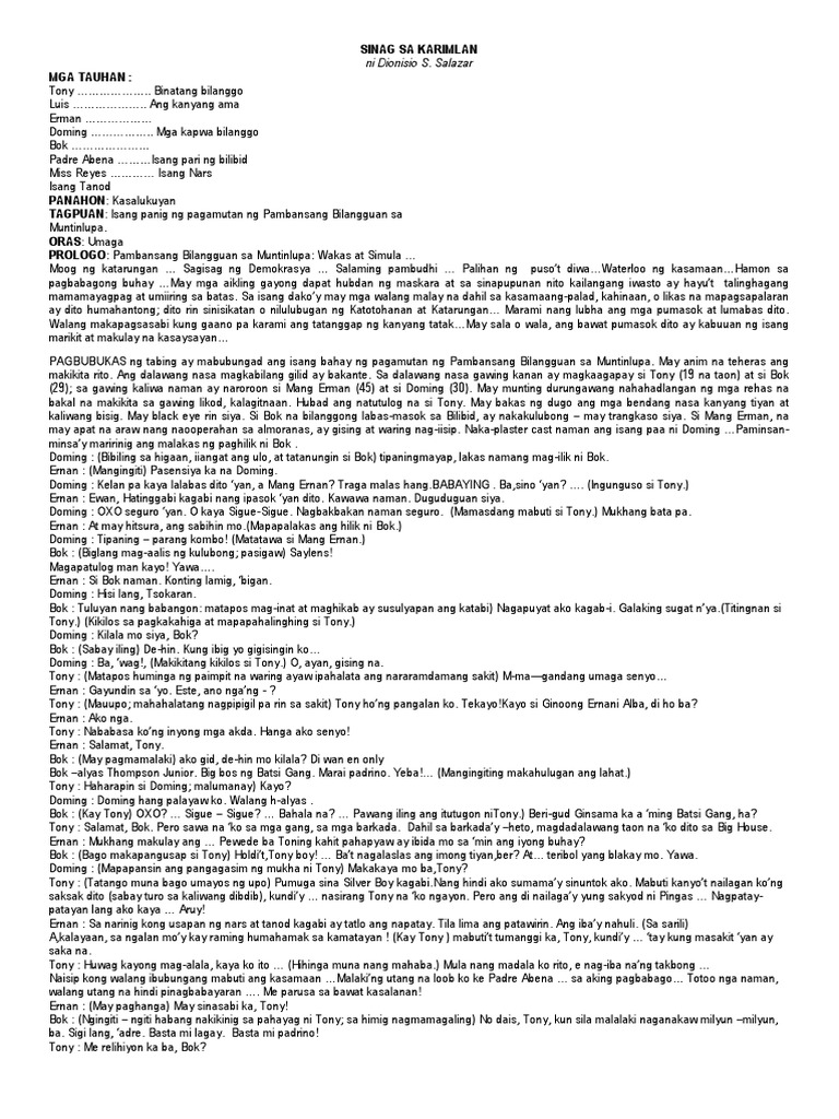 Sinag Sa Karimlan | PDF