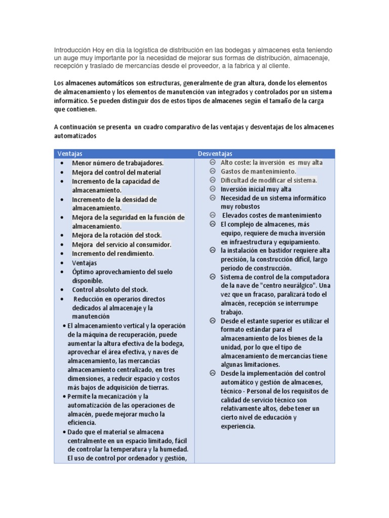 Almacenes Automatizados | PDF | Almacén | Logística