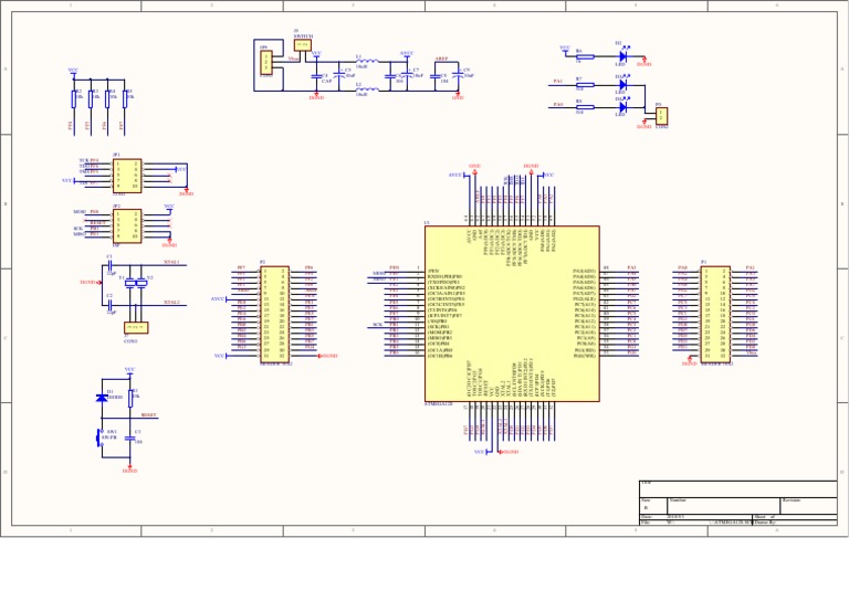 ATMEGA128 Schematic Diagram PDF | PDF | Business