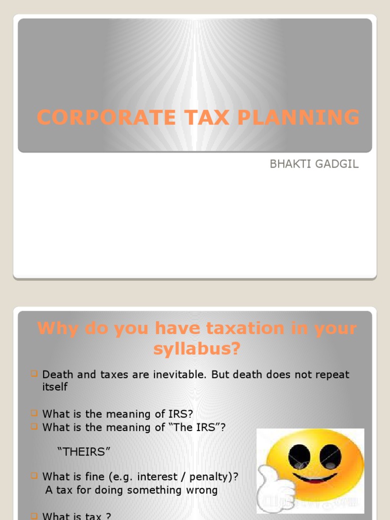 Tax Structure and Basic Concepts | PDF | Business | Taxes