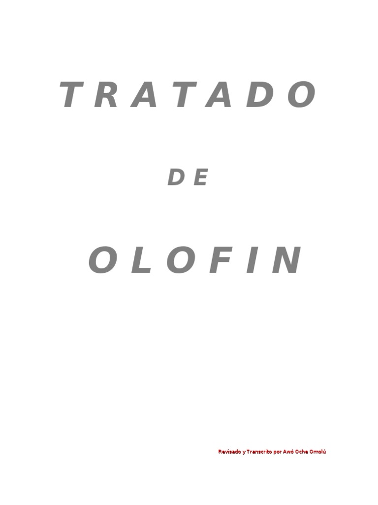 Tratado de Olofin | PDF | Religión y creencia | Naturaleza