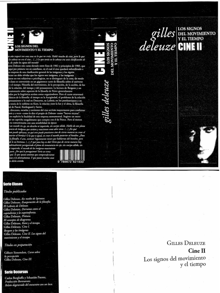 Deleuze, Gilles - Cine 2. Los Signos Del Movimiento y El Tiempo (Cactus ...