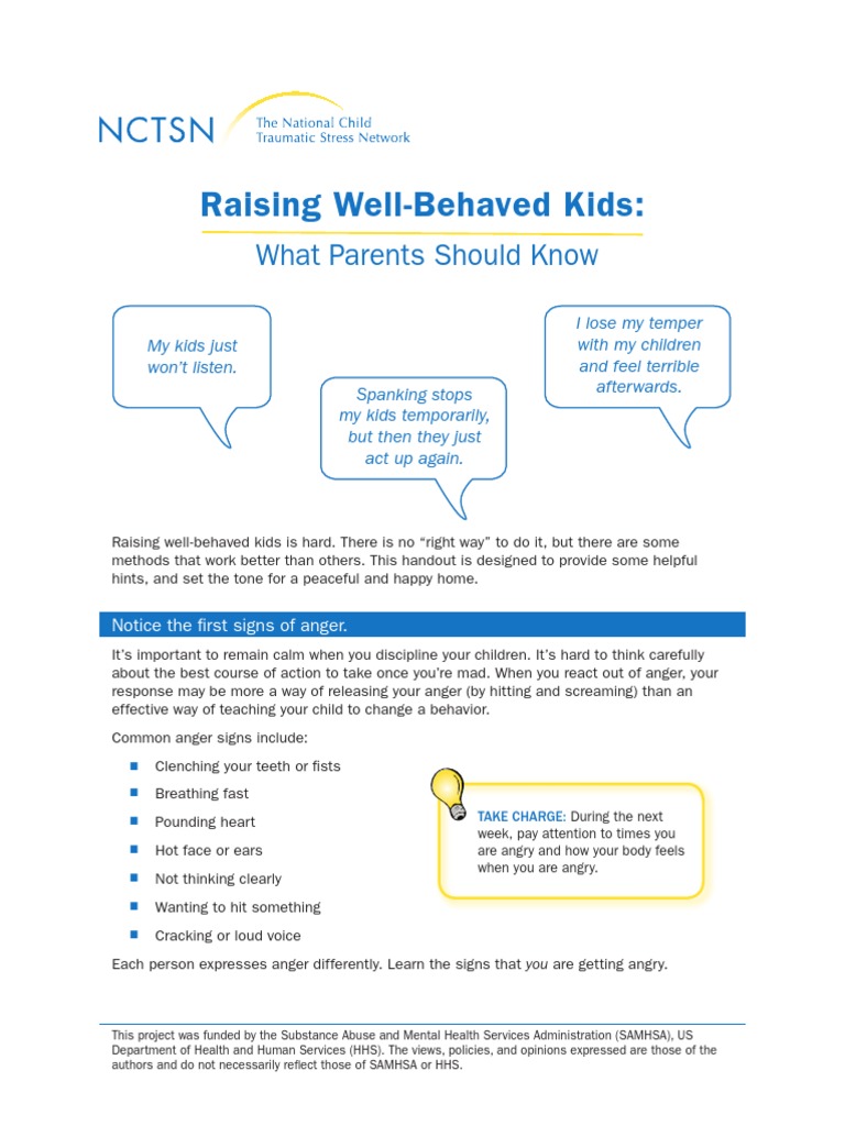 Raising Well-Behaved Kids:: What Parents Should Know | PDF | Self ...