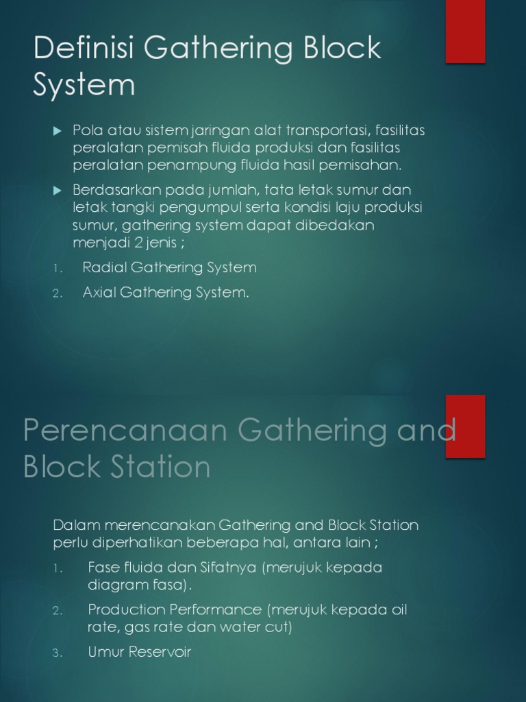 Sistem Gathering dan Block Station | PDF | Teknologi & Rekayasa