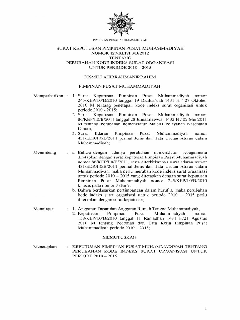 KODE INDEKS surat muhammadiyah.pdf