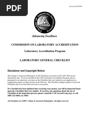 Laboratory General Sep07 PDF Medical Laboratory Clinical Trial