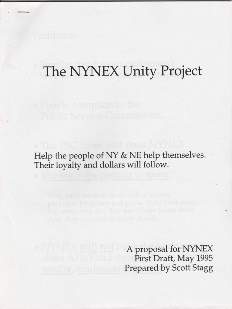 Nynex: The Project | PDF | Business