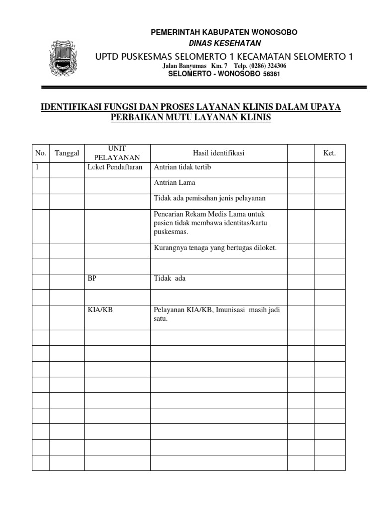 9.2.1.b Dokumentasi Hasil Identifikasi Umpan Balik | PDF