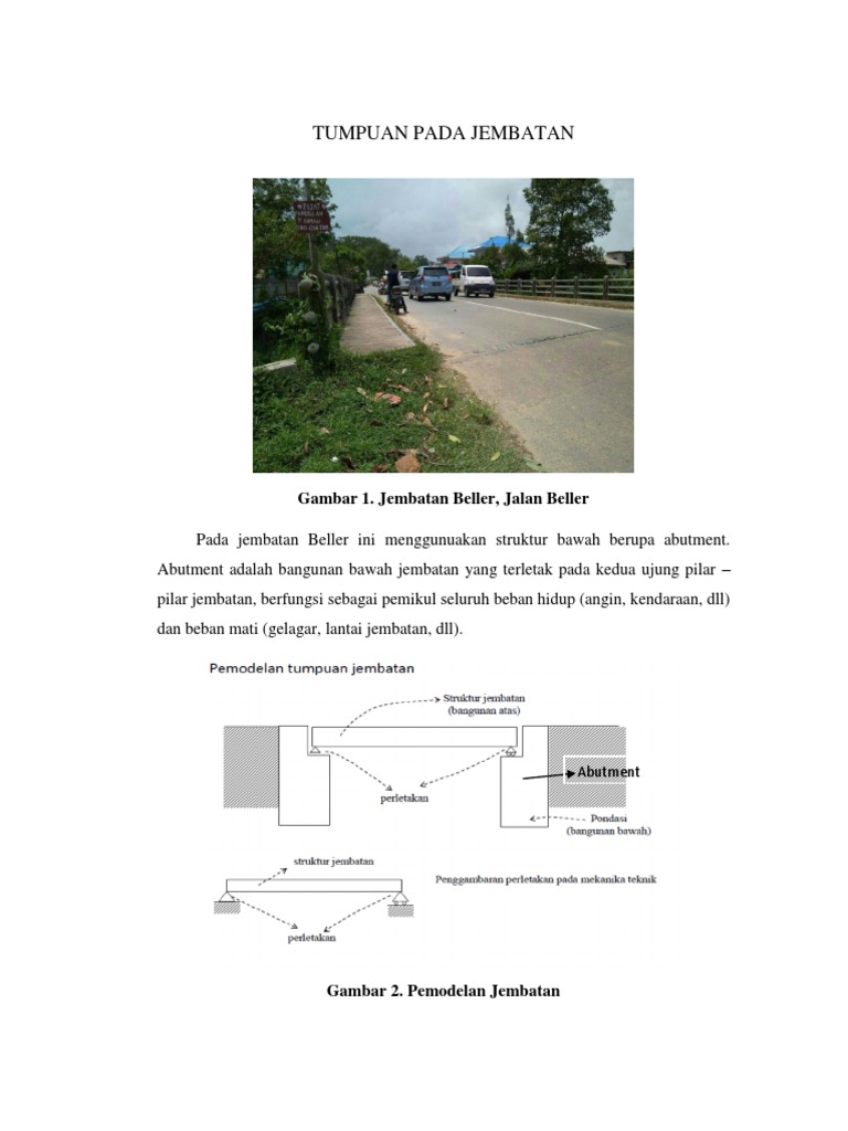 Tumpuan Pada Jembatan | PDF
