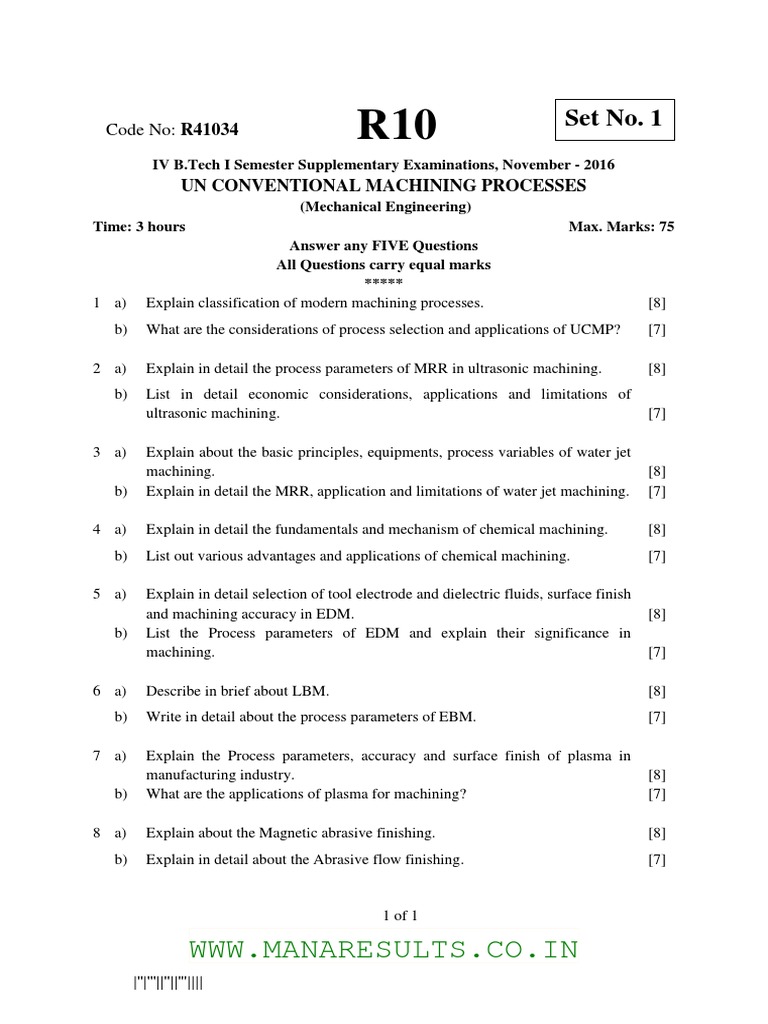 JntuK CAD/CAM Question Paper | PDF | Machining | Production And ...