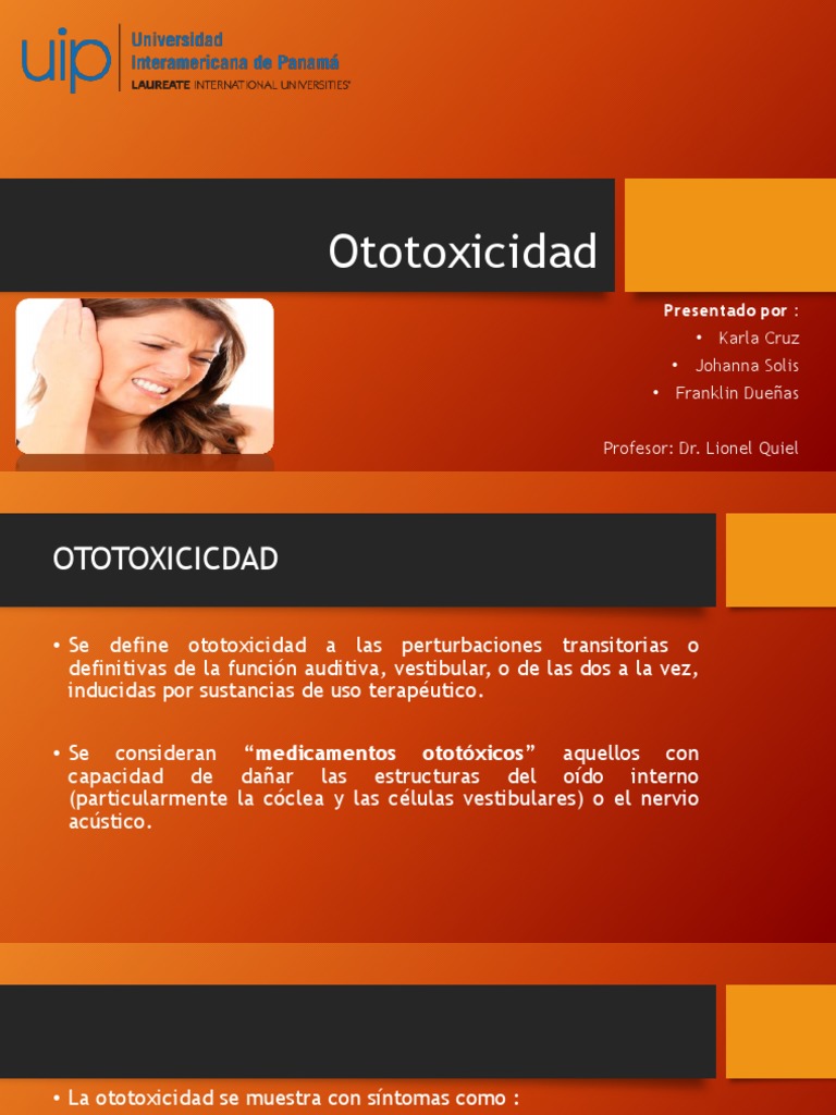 Medicamentos Ototóxicos y Efectos | PDF | Enfermedades y trastornos ...